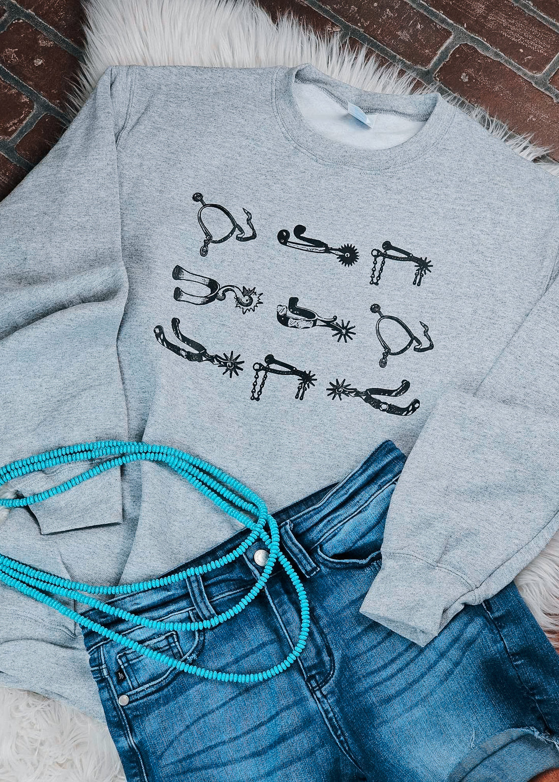 Vintage Western Spurs Screenprint Transfer – Sorrel South