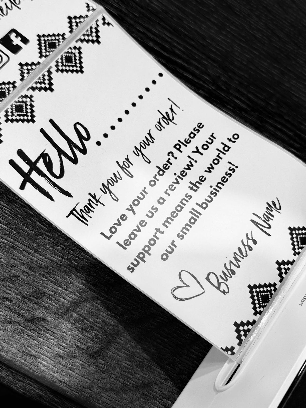 4" x 6" Aztec Business Name Printable Digital File (Customized ...