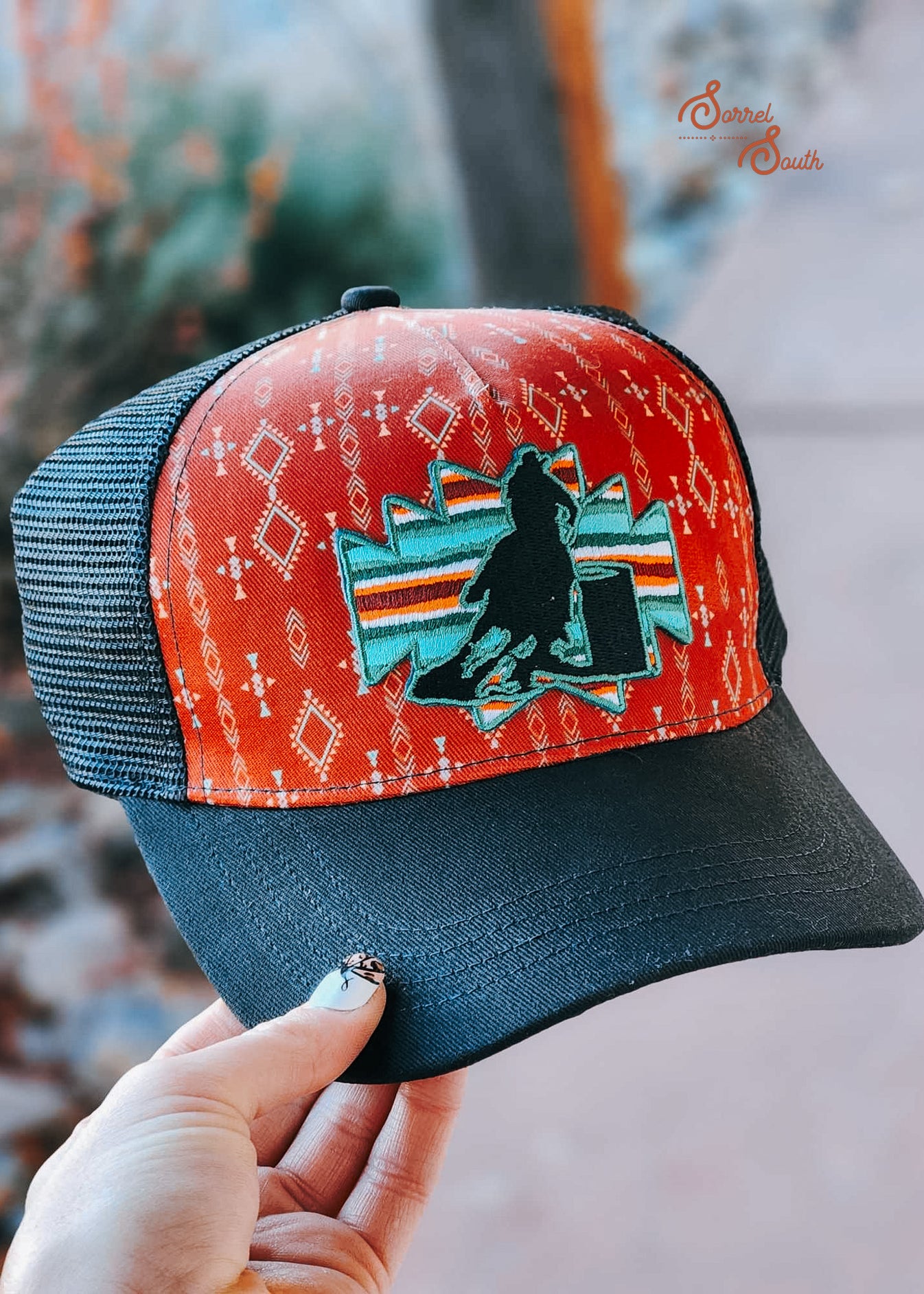 Aztec Serape Barrel Racer Adhesive Patch - Wholesale Iron On Patches ...