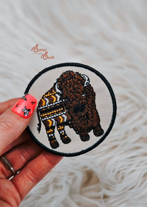 Bison Western Adhesive Patch - Wholesale Iron On Patches – Sorrel South