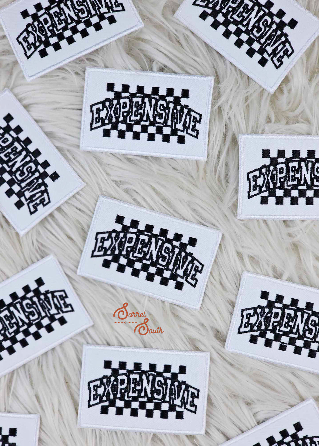 Checkered Expensive Patch- Wholesale Iron On Patches – Sorrel South