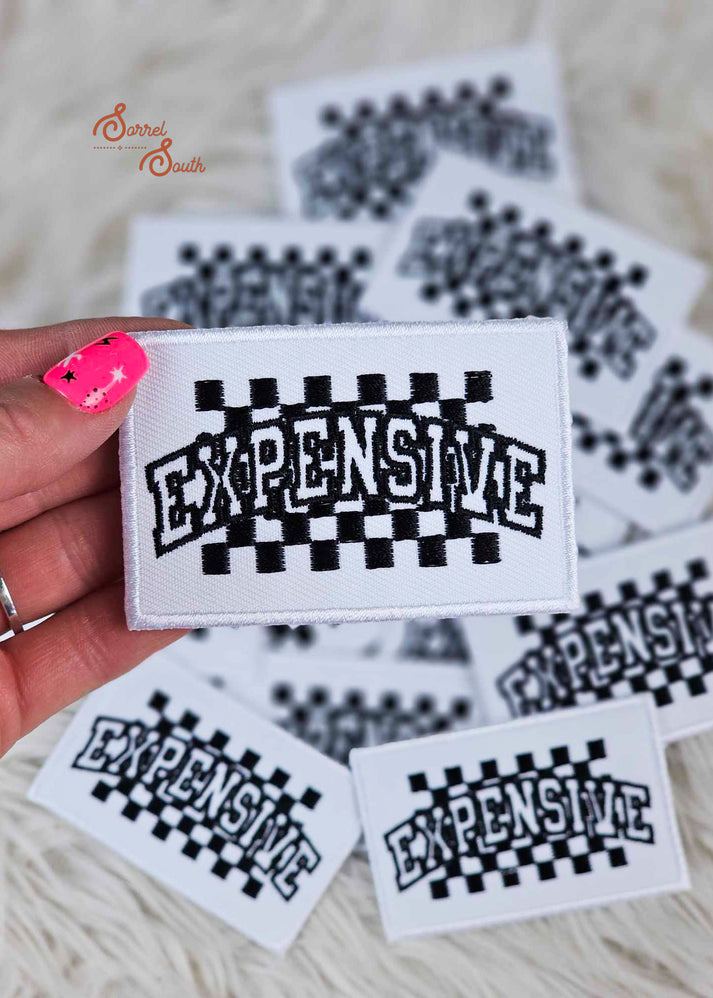 Checkered Expensive Patch- Wholesale Iron On Patches – Sorrel South