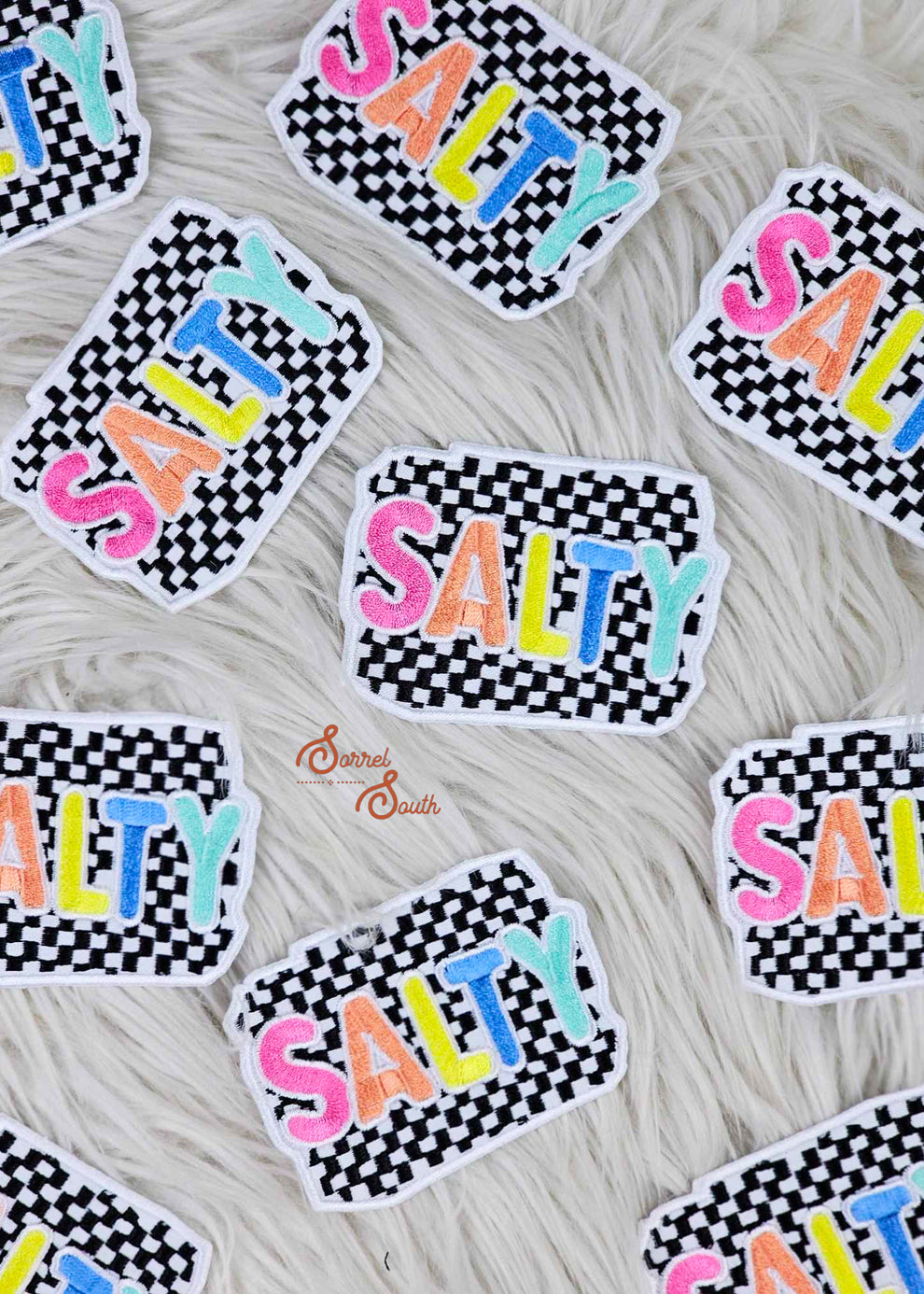 Checkered Salty Patch- Wholesale Iron On Patches – Sorrel South