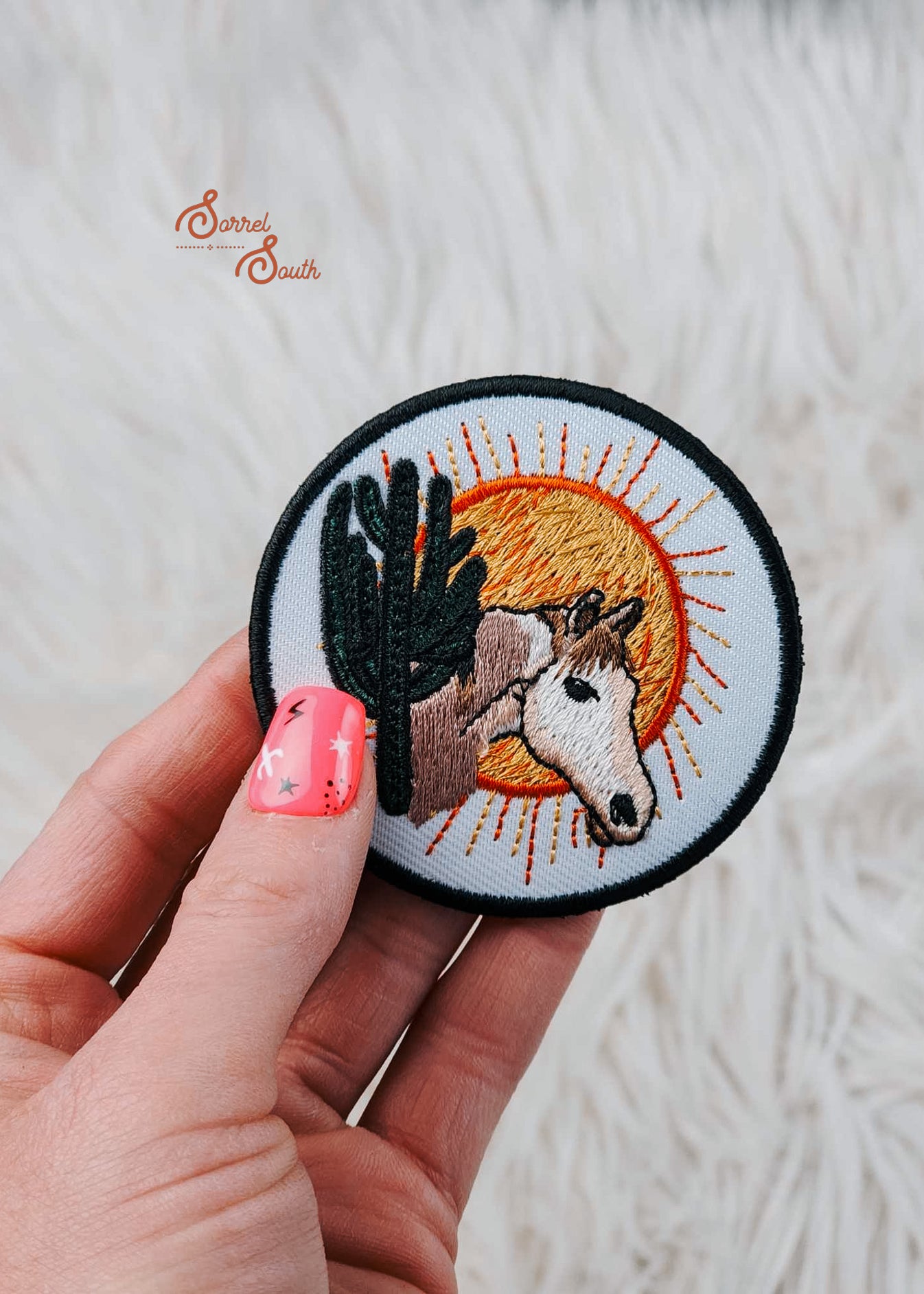 Aztec Serape Barrel Racer Adhesive Patch - Wholesale Iron On Patches ...