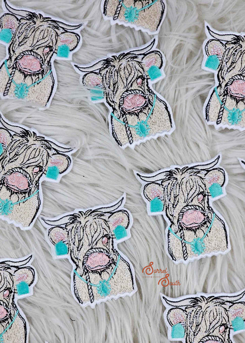Cute Highland Cow Patch- Wholesale Iron On Patches – Sorrel South