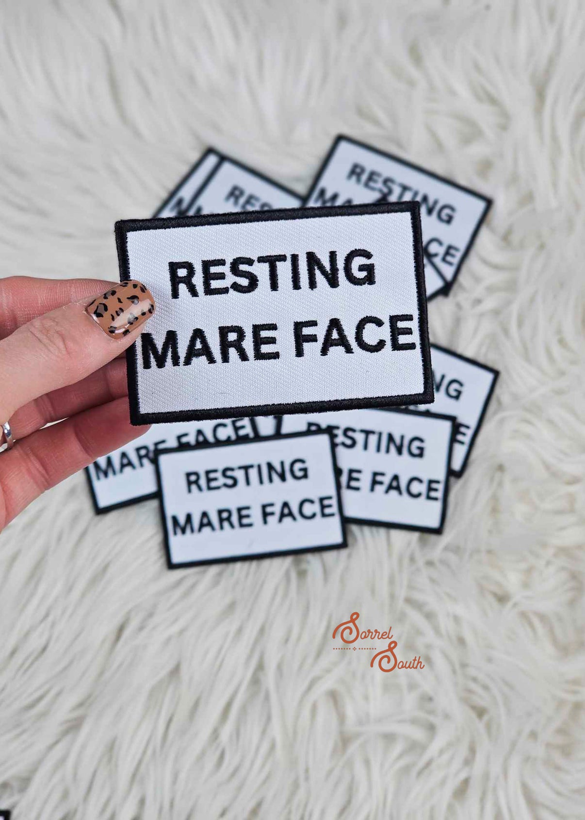 Resting Mare Face Patch - Wholesale Iron On Patches – Sorrel South